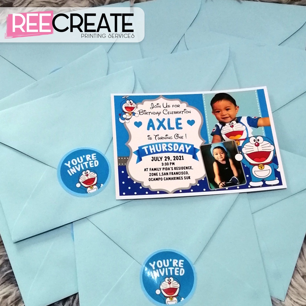 Birthday Invitation - any design will do - customizable | Shopee ...