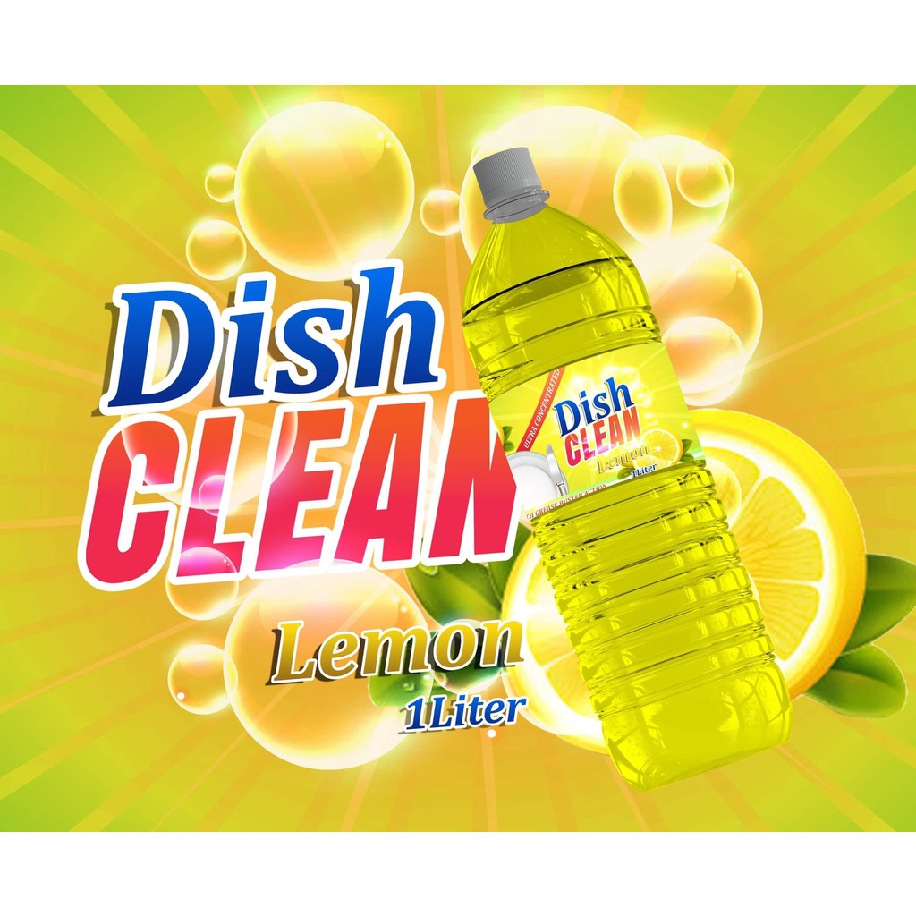 1L Dish Clean Dishwashing Liquid - Lemon | Shopee Philippines