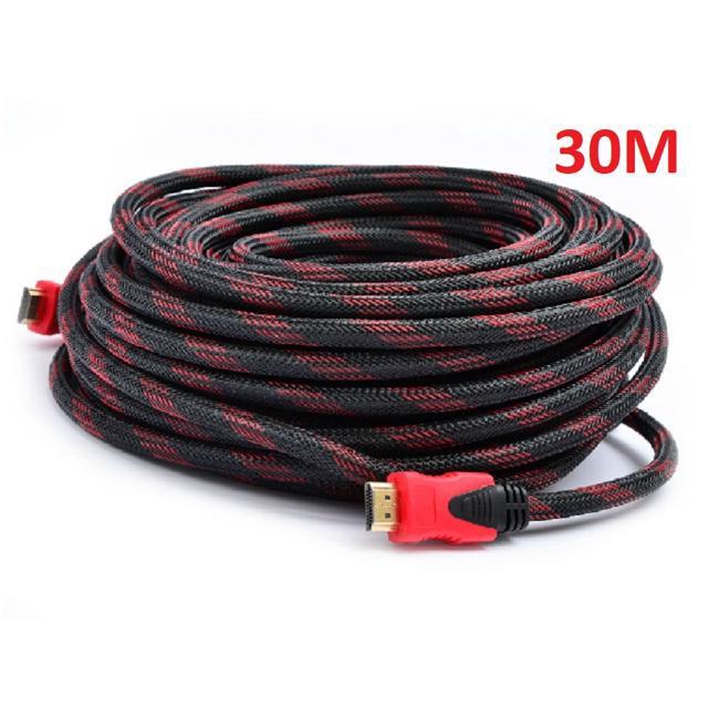 30M High Speed Gold Plated HDMI To HDMI Cable for LCD DVD HDTV Audio ...