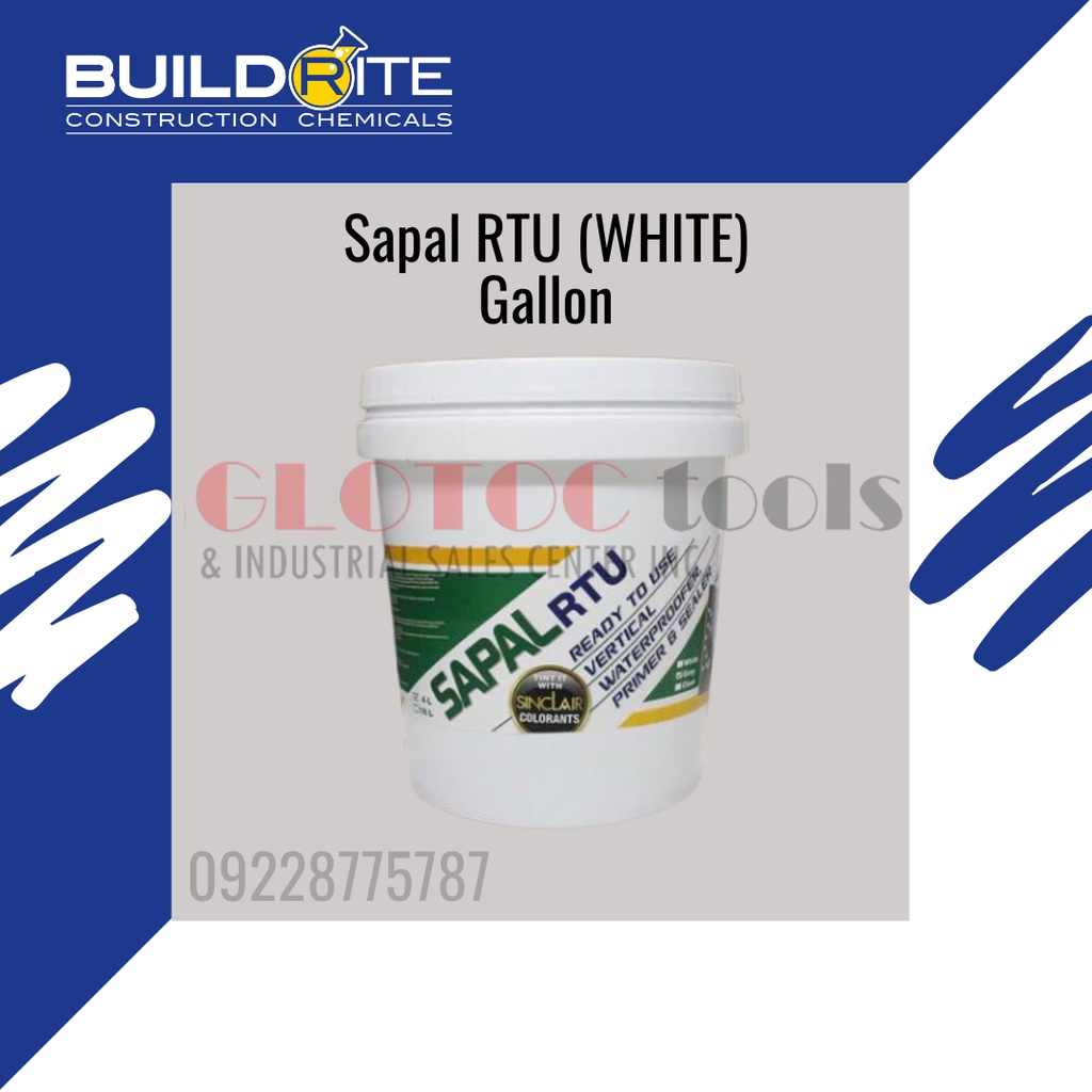 BUILDRITE SAPAL RTU WHITE (Gallon) | Shopee Philippines