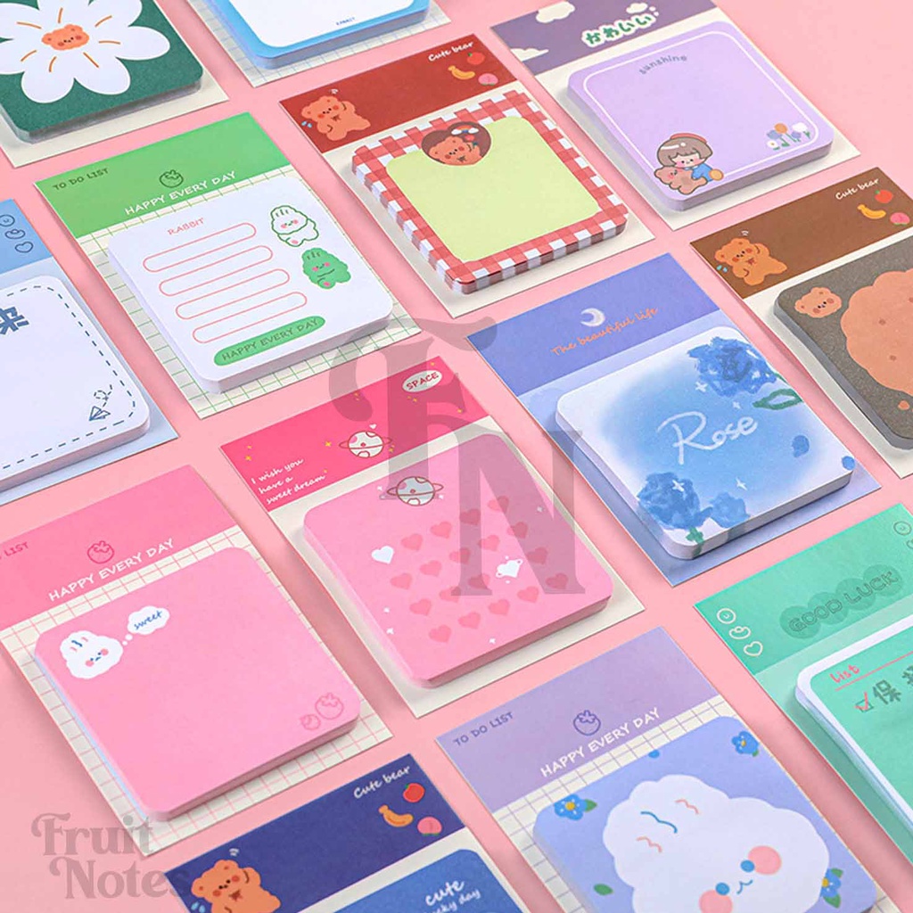 SN258 30 sheets Kawaii Theme Sticky Notes | Shopee Philippines