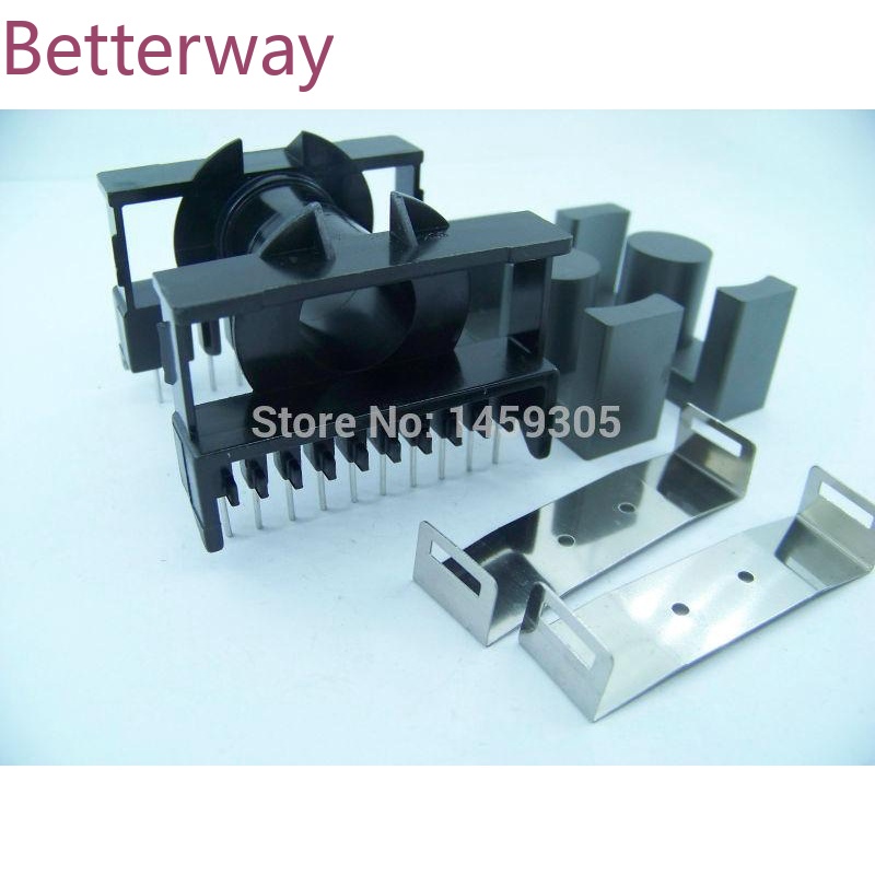 1 set ETD49 transformers bobbin frame ferrite core PC40 soft magnetic ...