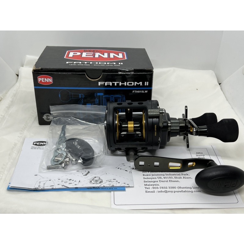 PENN FATHOM II 15LW / 20LW /30LW REEL | Shopee Philippines