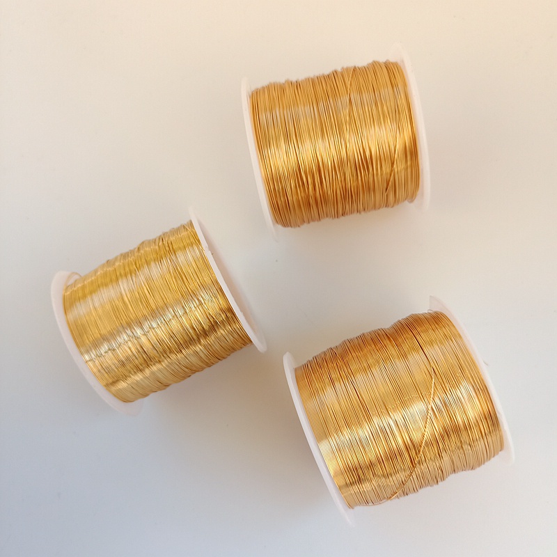 100m 14K Gold-Clad Color-Preserving Copper Wire Soft Dedicated Shaping ...