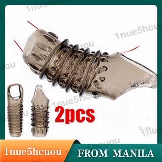 2Pcs Male Penis Ring Reusable Silicone Cock Sleeve Penis Enlargement Delayed Ejaculation Sex Toy ...