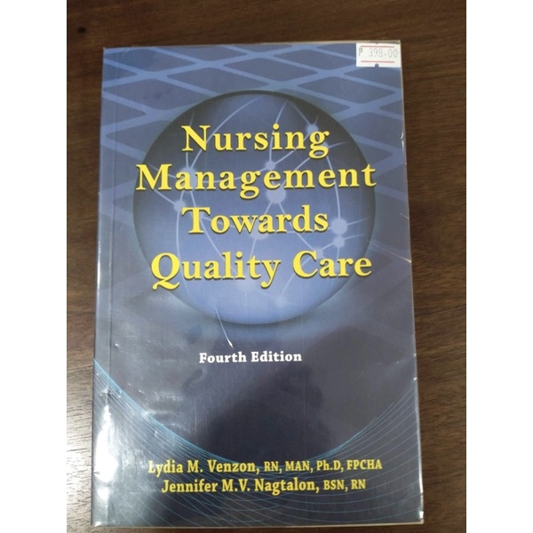 Nursing Management 'Towards Quality Care Fourth Edition By. Lydia M ...