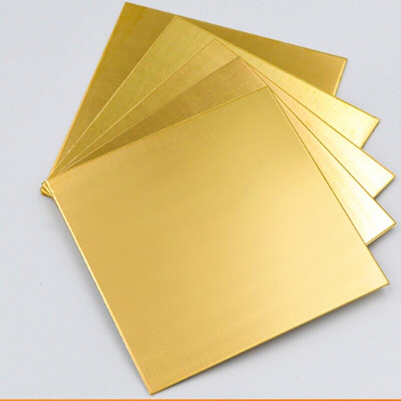 1pc 0.5mm Thickness Brass Sheet H62 Copper Metal Thin Foil Plate Shim ...