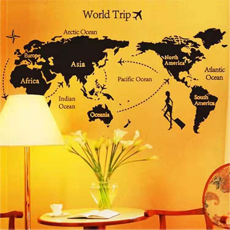 super 3D wall sticker self-adhesive living room glass door sticker ...