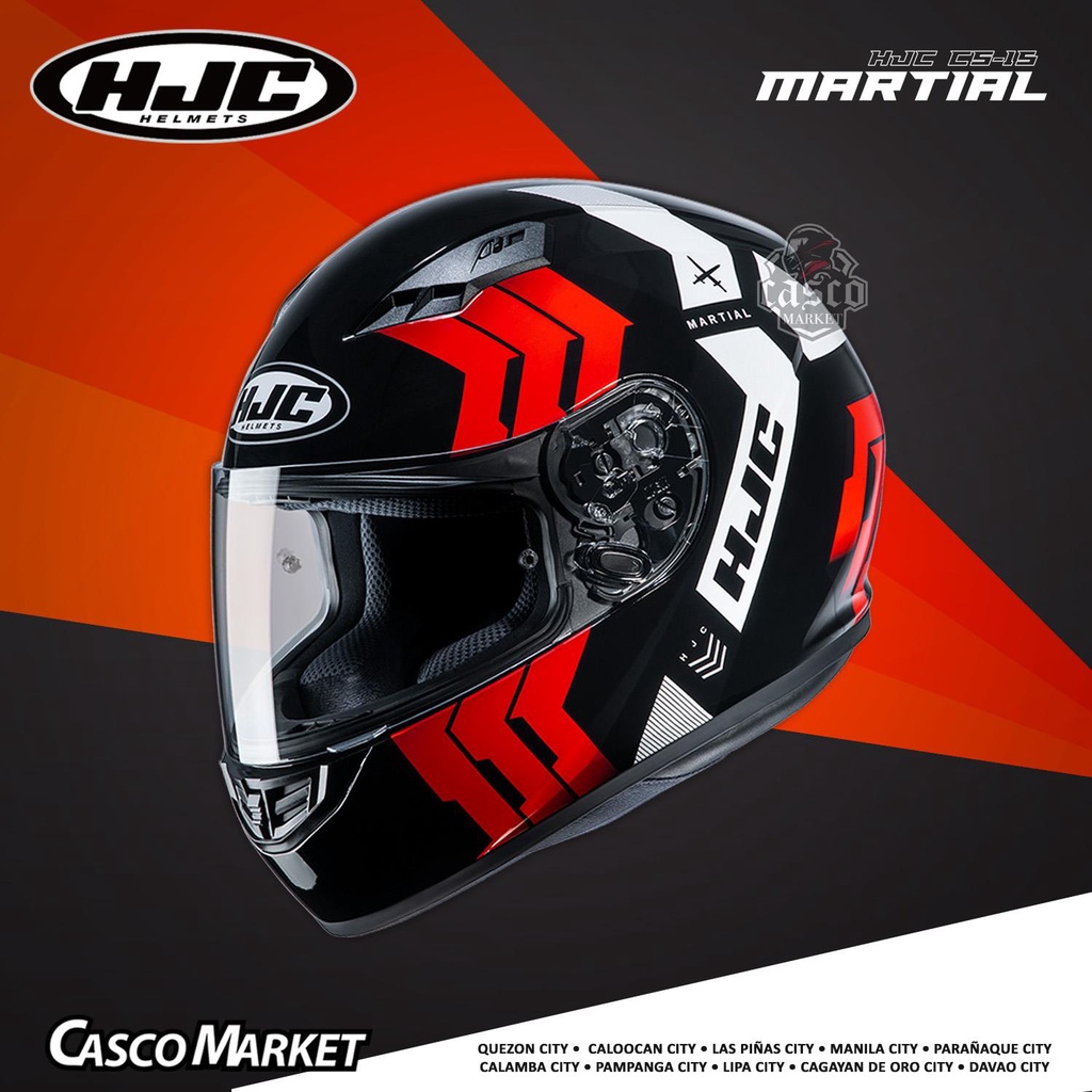 HJC CS15 MARTIAL FULL FACE SINGLE VISOR MOTORCYCLE HELMET | Shopee ...
