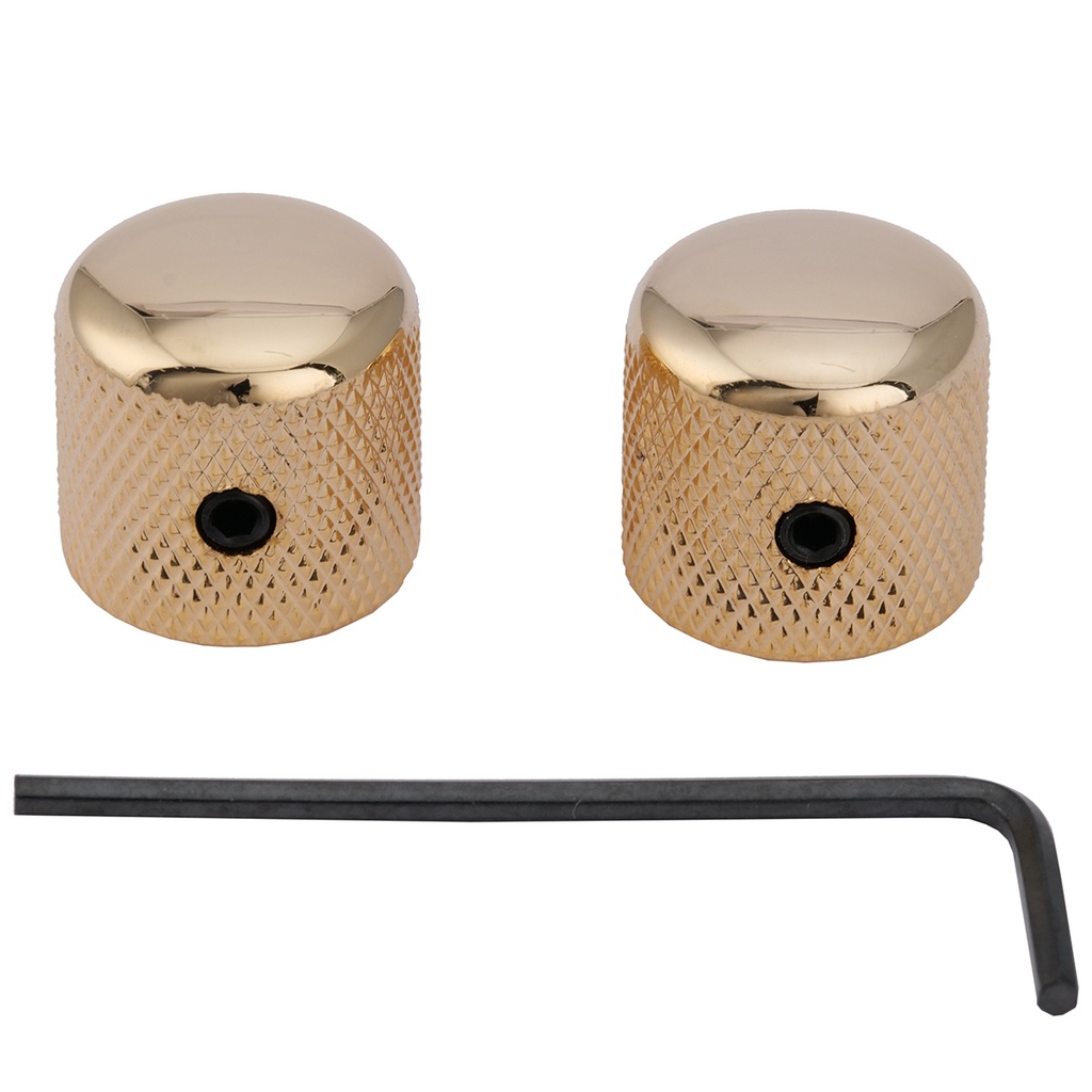 Musiclily Pro 6mm Steel Knurled Telecaster Dome Knobs with Set Screw ...