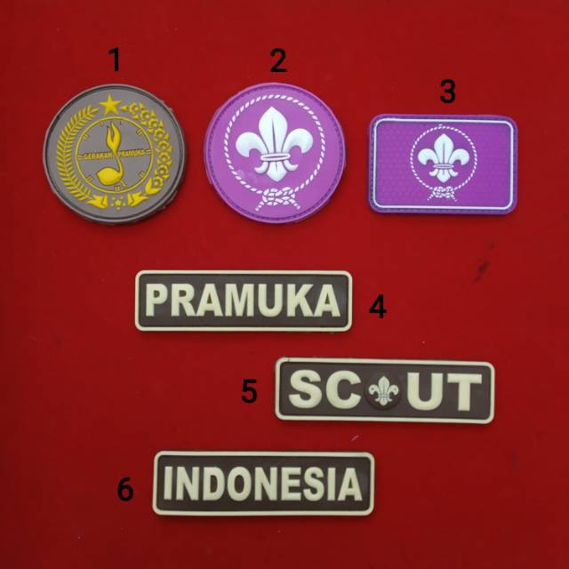 Scout LOGO Rubber Patch / SCOUT / INDONESIAN SCOUT / velcro emblem ...