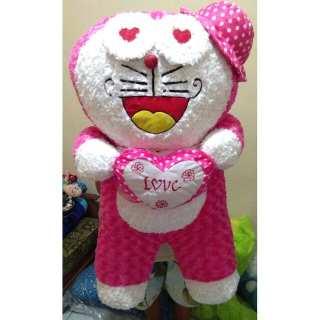 Doraemon Doll Hat +love super jumbo 1 meter | Shopee Philippines