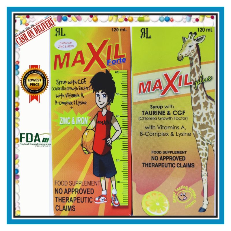 MAXIL FORTE / PLUS 120ml CGF ZINC + IRON SYRUP | Shopee Philippines