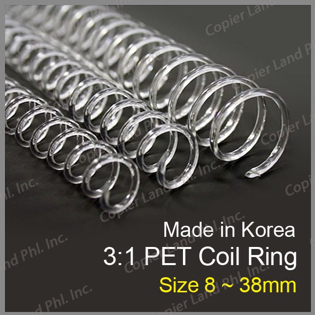 Coil Ring for binding 3:1 ( Clear ) | Shopee Philippines