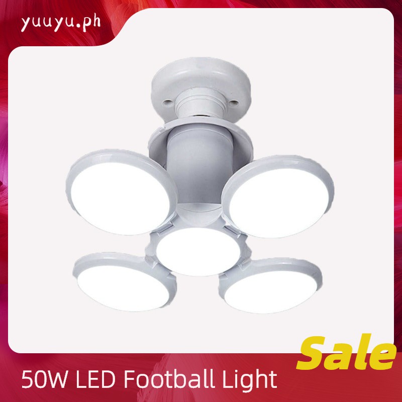 White E27 50W Deformable Adjustable Foldable Football Ufo Led 360 ...