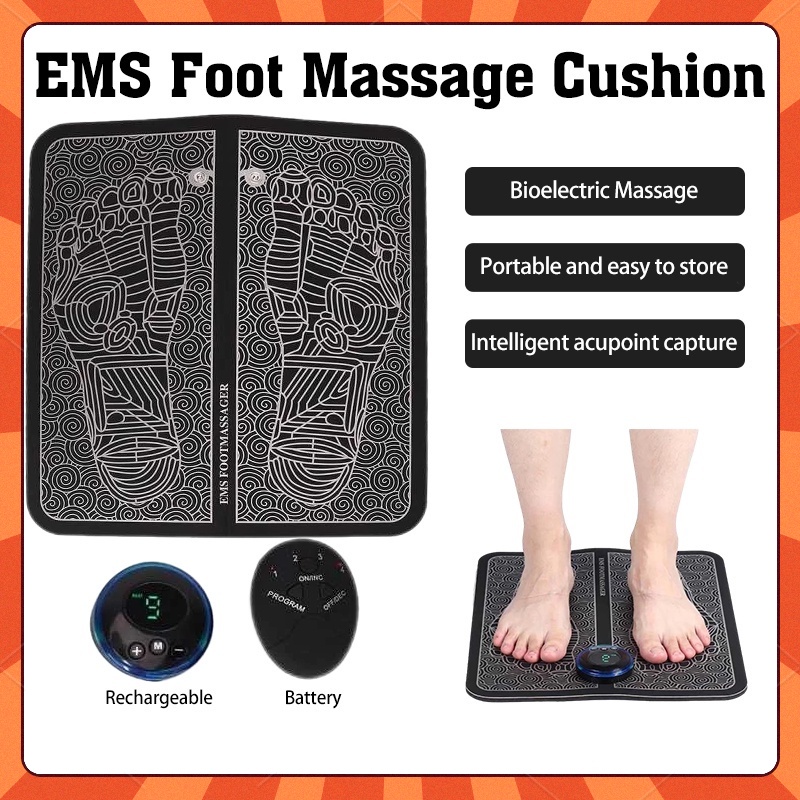 Foot Massager Electric Ems Foot Massage Pad Feet Acupuncture Stimulator