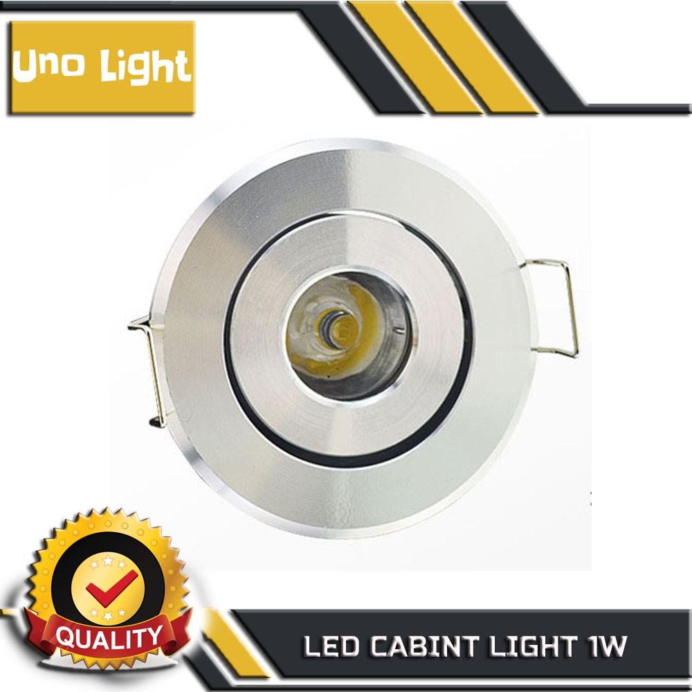 LED Cabinet light silver 1w downlight 220v recessed type pin light spot ...