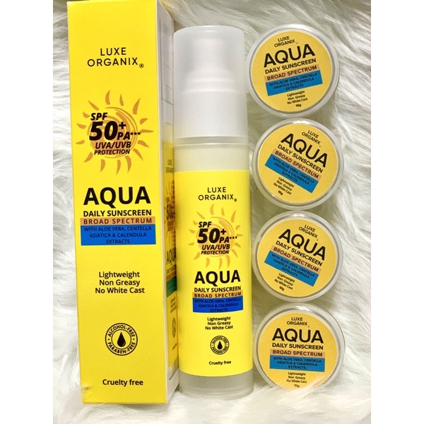 Luxe Organix AQUA Daily Sunscreen SPF 50++ | Shopee Philippines