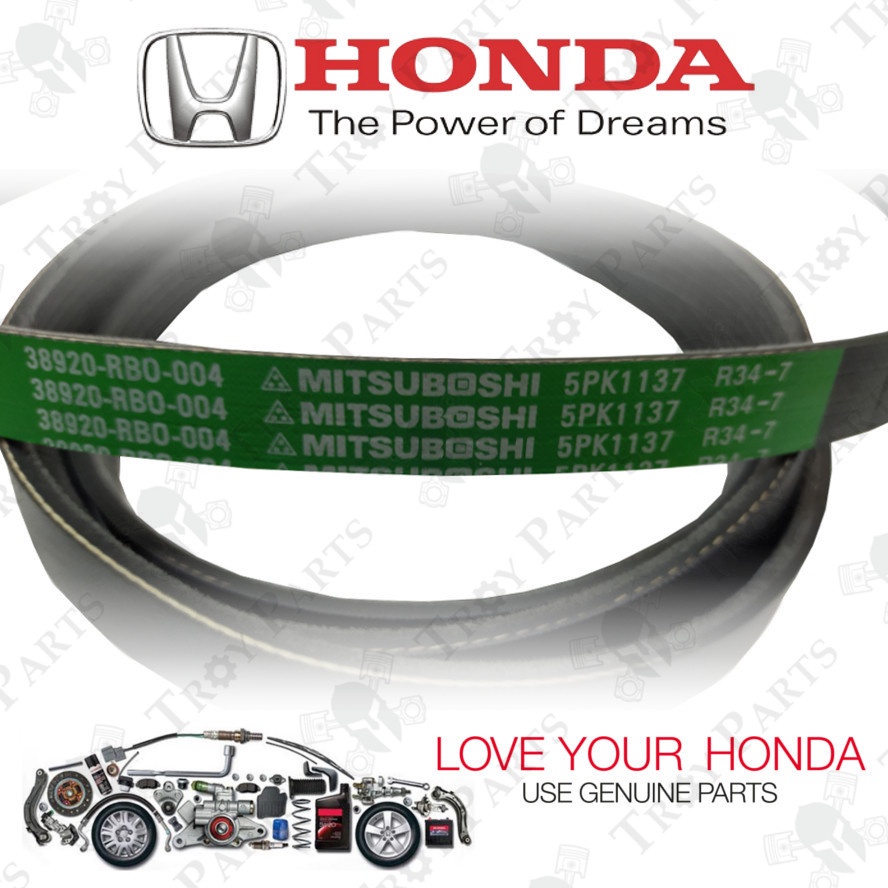 Honda Fan Belt 38920-RBO-004 for Honda City SEL TMO Jazz TFO - 5PK1137 ...