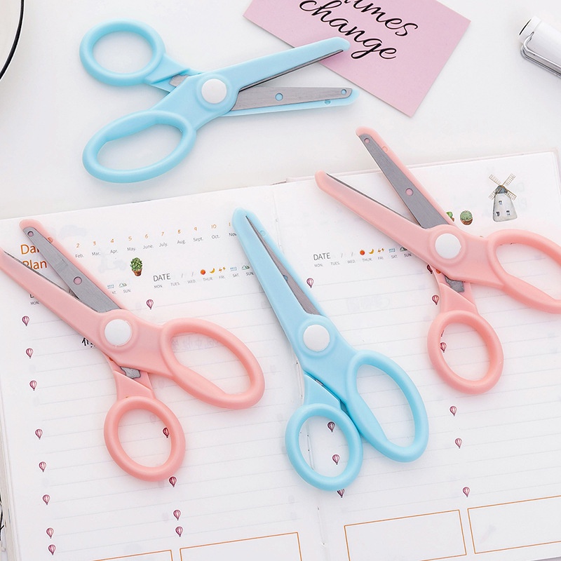 Child Safety Plastic Scissors Handmade Origami Paper-Cut Scissors ...