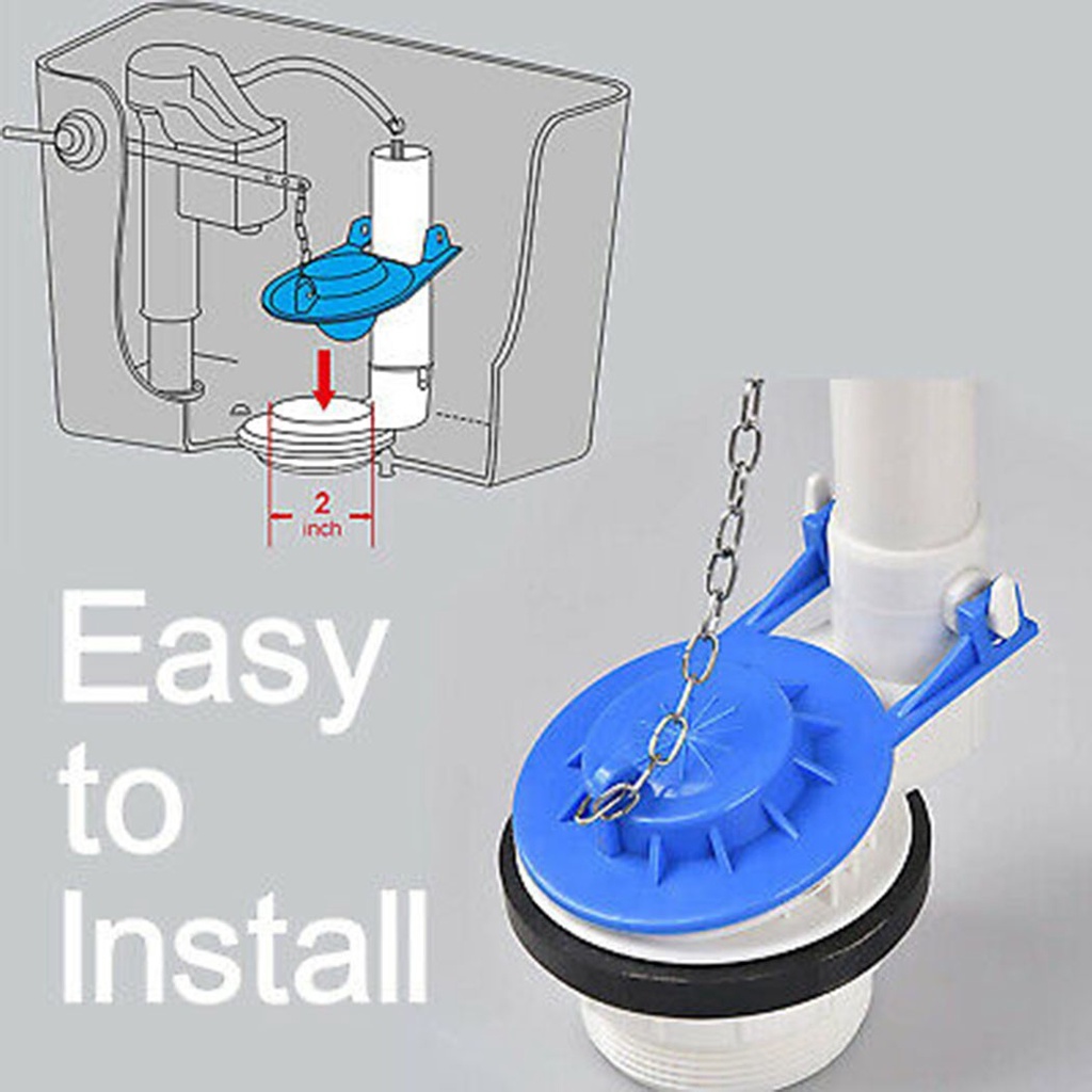 Toilet Tank Flapper 2PCS Universal - Rubber Seal Drain Valve ...
