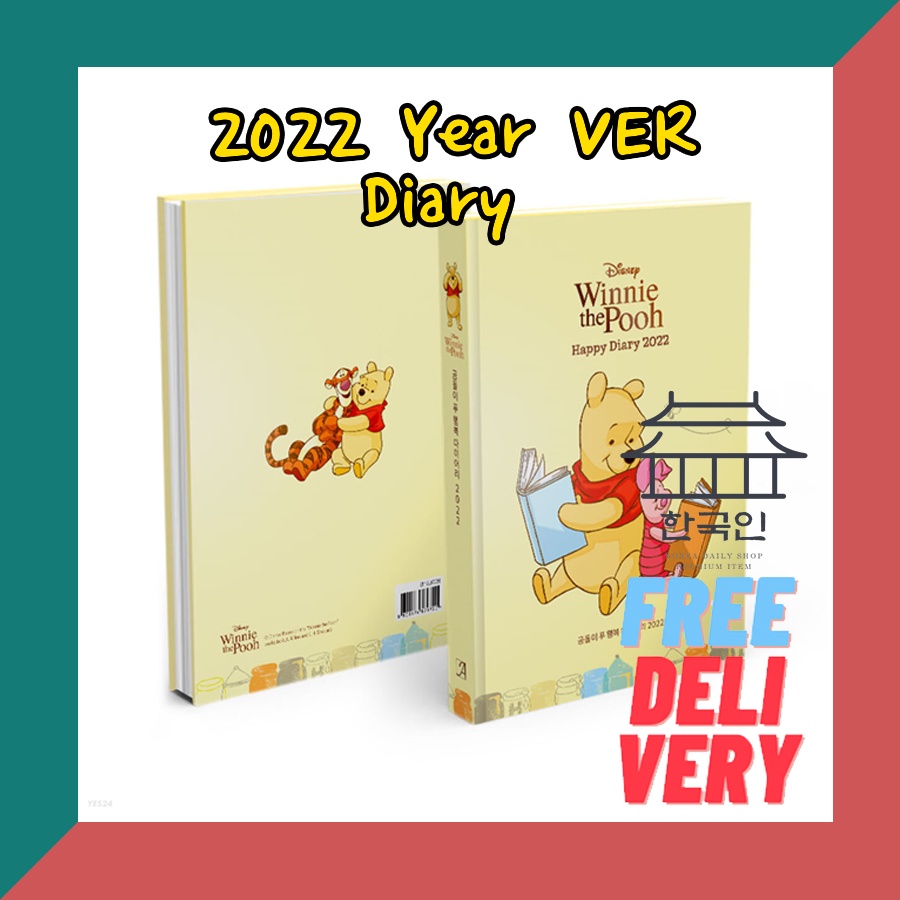 Winnie The Pooh Diary 2022 Made Korea 2022 Schedule | Shopee Philippines