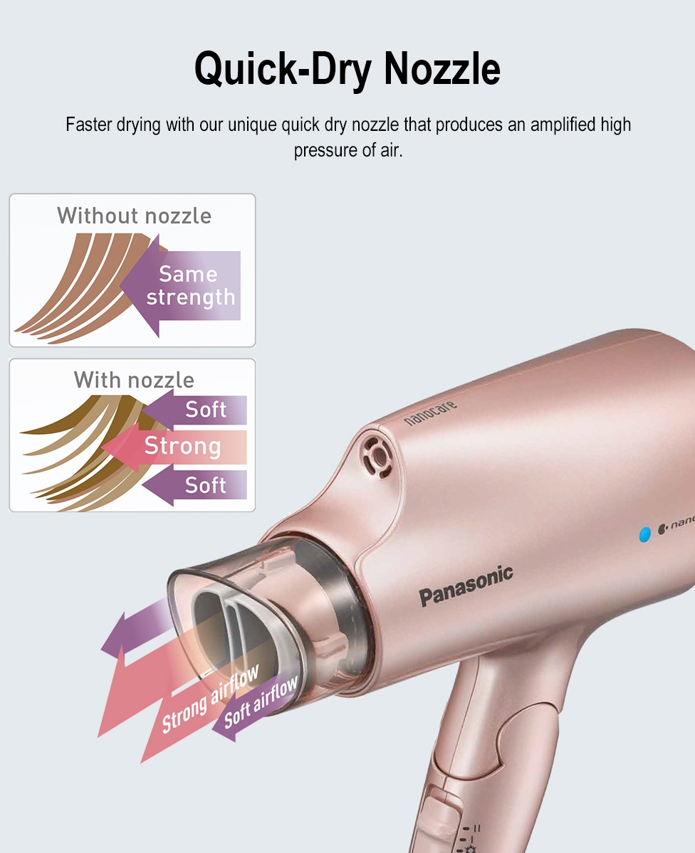 Panasonic Beauty Hair Blower with nanoe™ Technology EH-NA27 (1200 W ...
