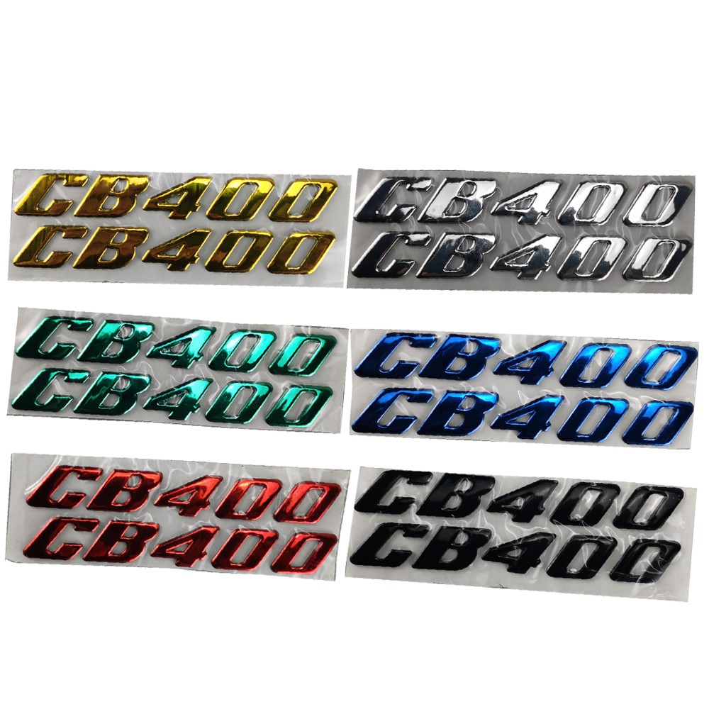 Motorcycle 3D Emblem Badge Decal Tank Wheel CB400 Sticker For Honda ...
