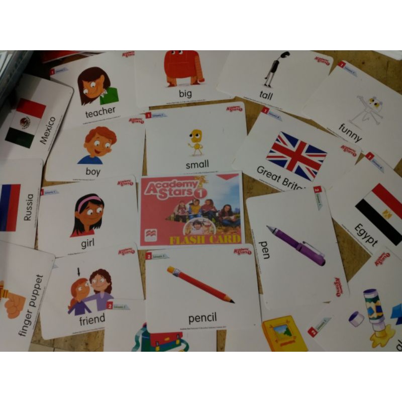 Flashcard ACADEMY STARS 1 (A5 PRINTED ON 1 SIDE) | Shopee Philippines