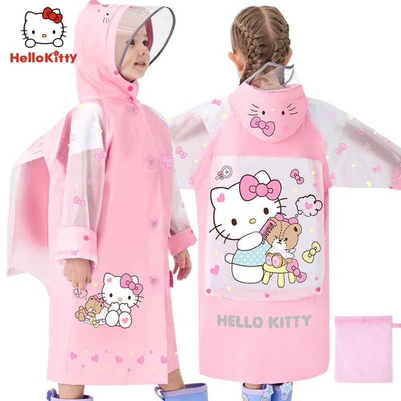 【New product】Hello Kitty Kids Children Raincoat Suit for Girls ...