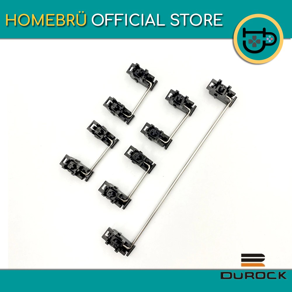 Durock Black Plate-Mounted Stabilizer | 4x2u 1x6.25u Plate mount stabs ...