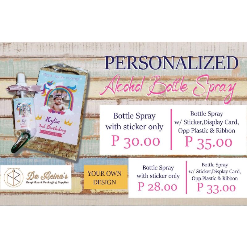 Customized / Personalized Alcohol Spray Souvenirs | Shopee Philippines