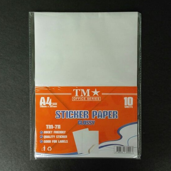 TM Matte/ Glossy Sticker Paper - A4 ( 10 sheets/pack ) | Shopee Philippines