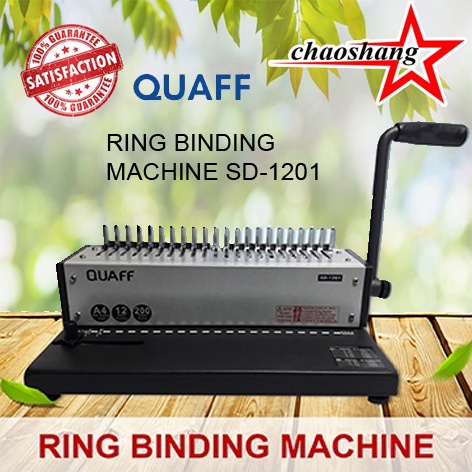 QUAFF Brand Ring/Comb Binding Machine (SD-1201) A4 Size | Shopee ...