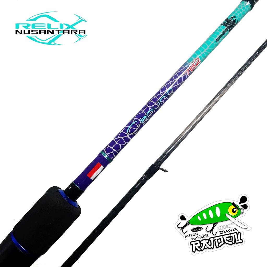 Relix Nusantara Capung 762 3-14g 5-10lb 2.28m Spinning Rod | Shopee ...