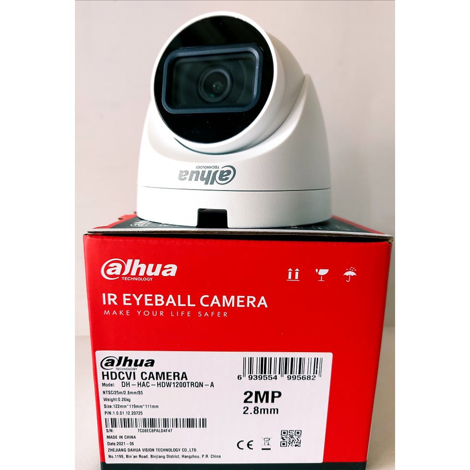 HAC-HDW1200TRQN-A (Built in Mic) 2MP/2.8MM Indoor Camera | Shopee ...