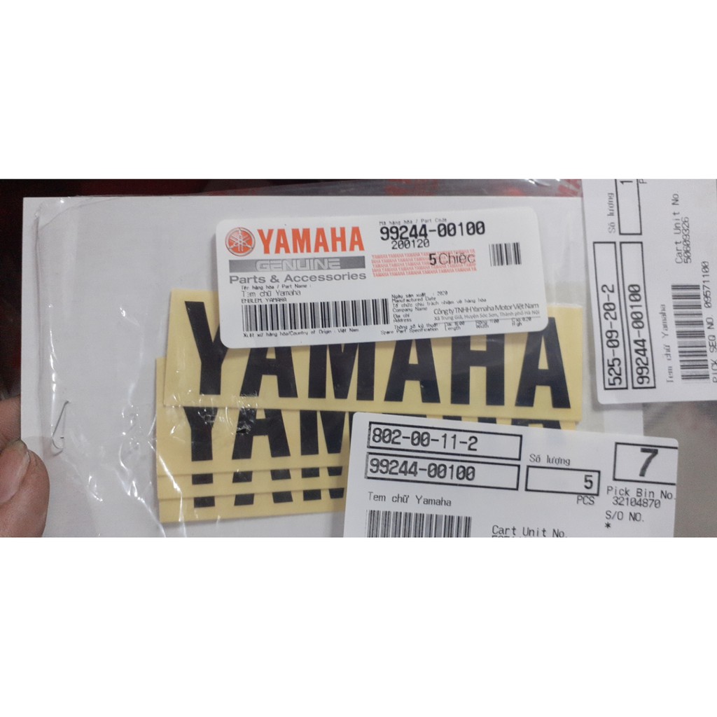 Yamaha lettering stamp 10cm x 2.5cm genuine fender sticker | Shopee ...