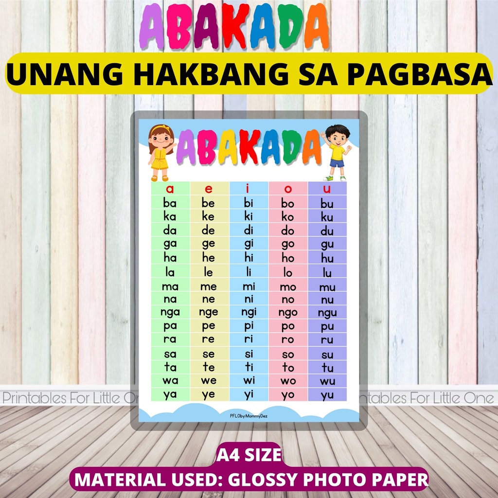 Abakada Unang Hakbang Sa Pagbasa Book