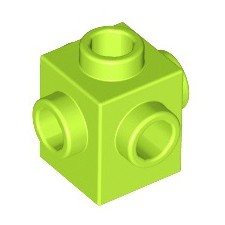 Lego Part 4733 - Modified Brick 1x1 Studs on 4 Sides (5pcs per Lot ...