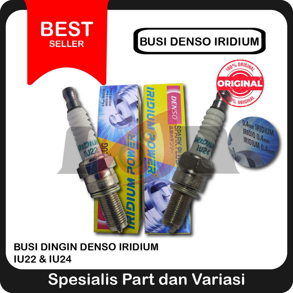 Denso Iridium IU22 IU24 IU27 Cold Spark Plug Vario Vixion Beat Xeon ...