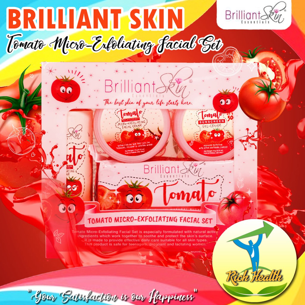 Brilliant Skin TOMATO MICRO-EXFOLIATING SET (100% Original) | Shopee ...