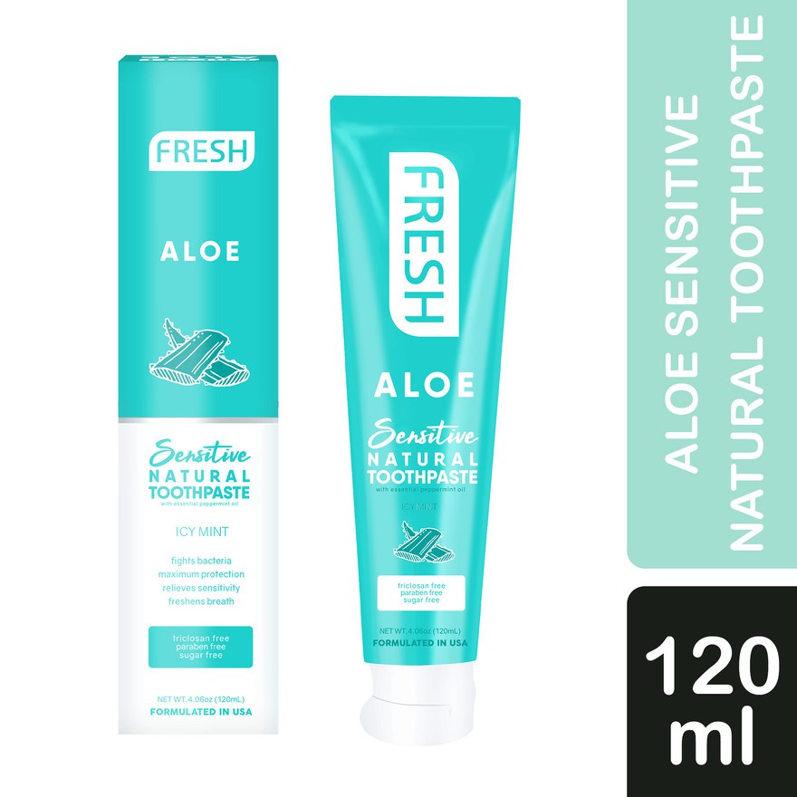 FRESH Aloe Sensitive Natural Toothpaste 120ml | Shopee Philippines
