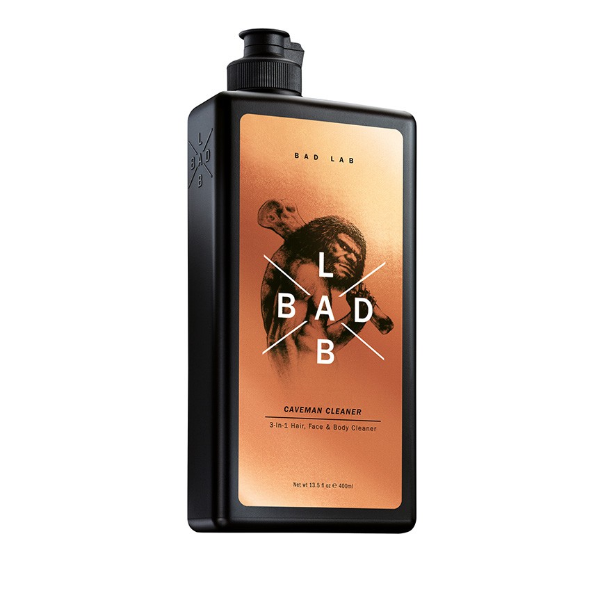 Bad Lab Men's 3-in-1 Grooming Caveman Cleaner Shampoo 400ml | Shopee ...