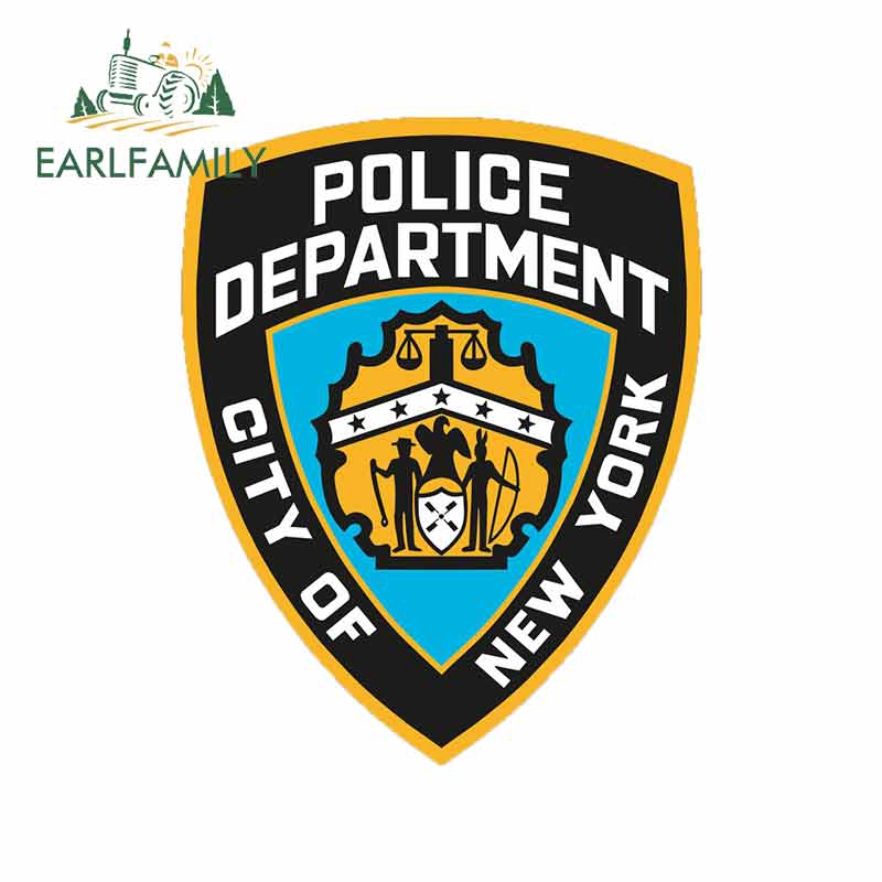 EARLFAMILY 13cm x 10.8cm For NYPD Police Car Truck Decal Car ...