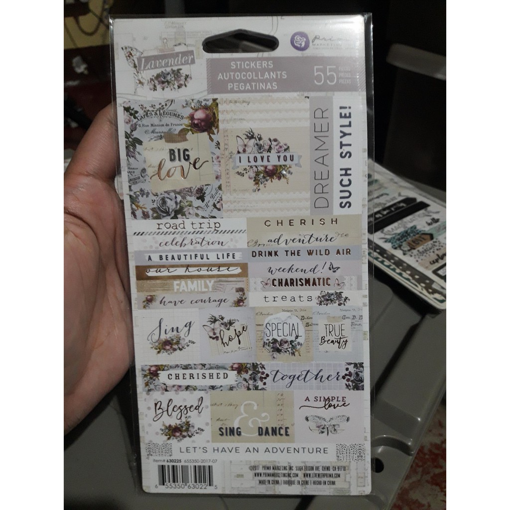 Prima - Quote Stickers - Lavender Collection (55pcs) | Shopee Philippines