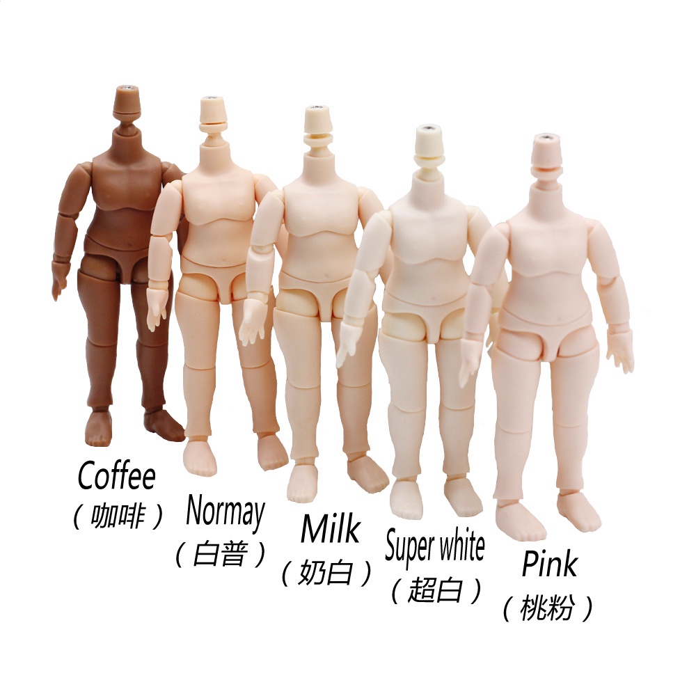 DOD BJD Body 1/12 BJD Doll Body Lengthened (10.5 -11.5cm), for GSC ...
