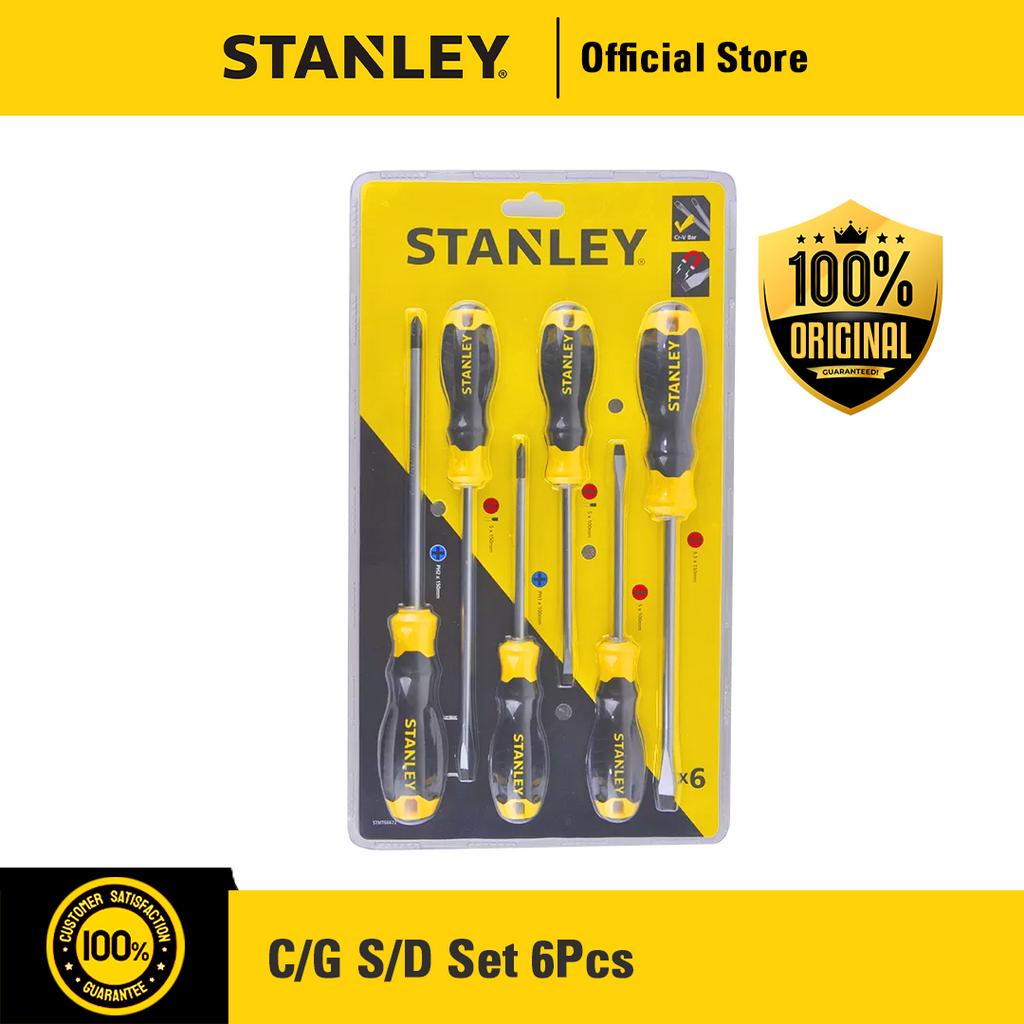 Stanley Cushion grip 65-242/66672 C/G Screwdriver Set 6Pcs | Shopee Philippines