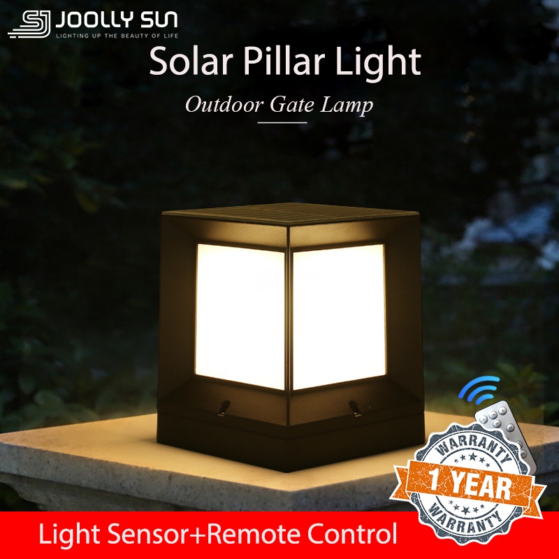 Solar Post Lamp Outdoor Light Waterproof Gate Pillar Fence Garden ...