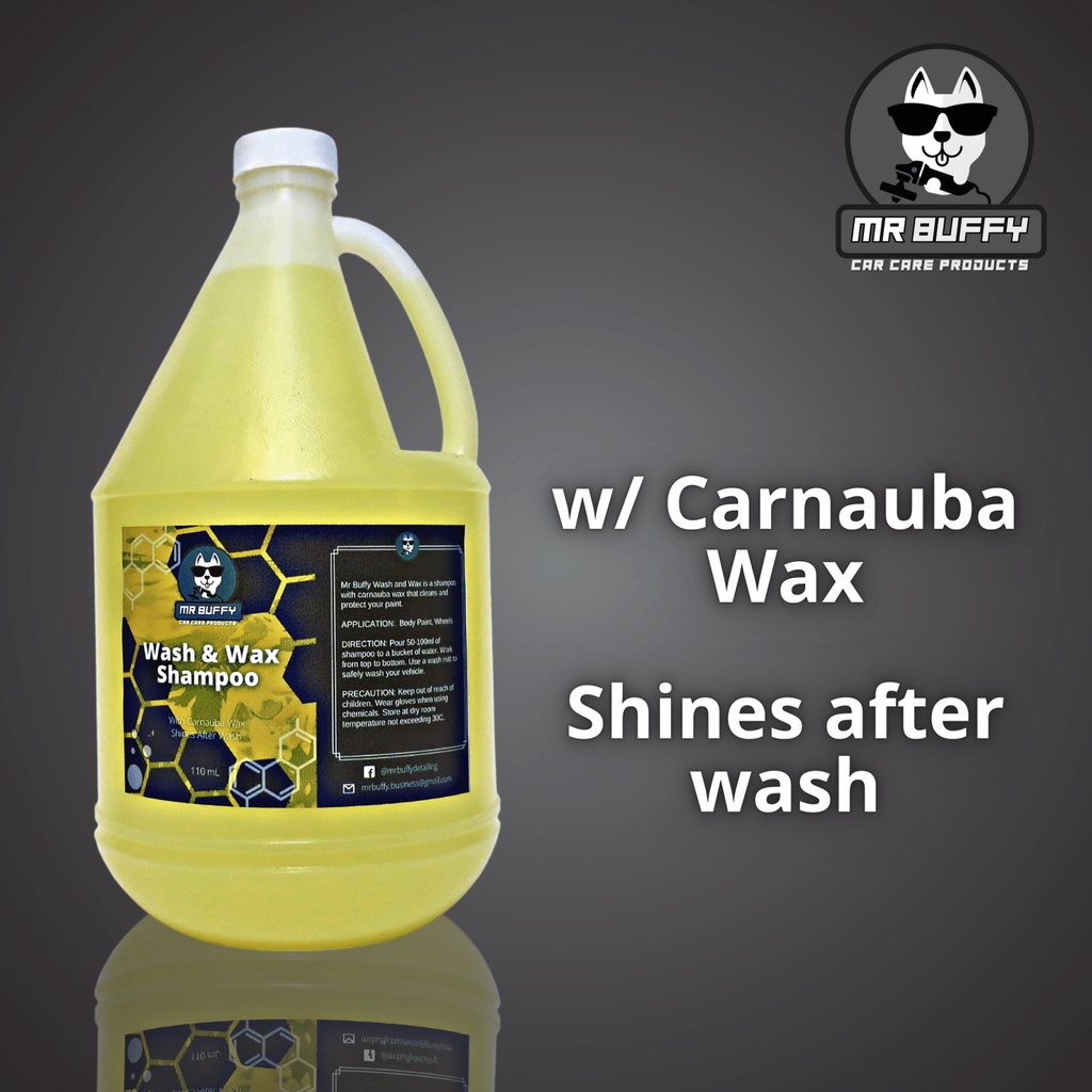 Mr Buffy Wax & Foam Car Shampoo 1 Gallon | Shopee Philippines