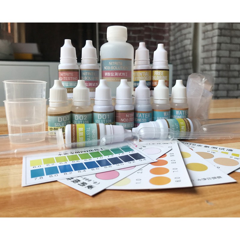 7in1 Water Quality Test Reagent Kit pH Tester Chlorine Tester Ammonia ...